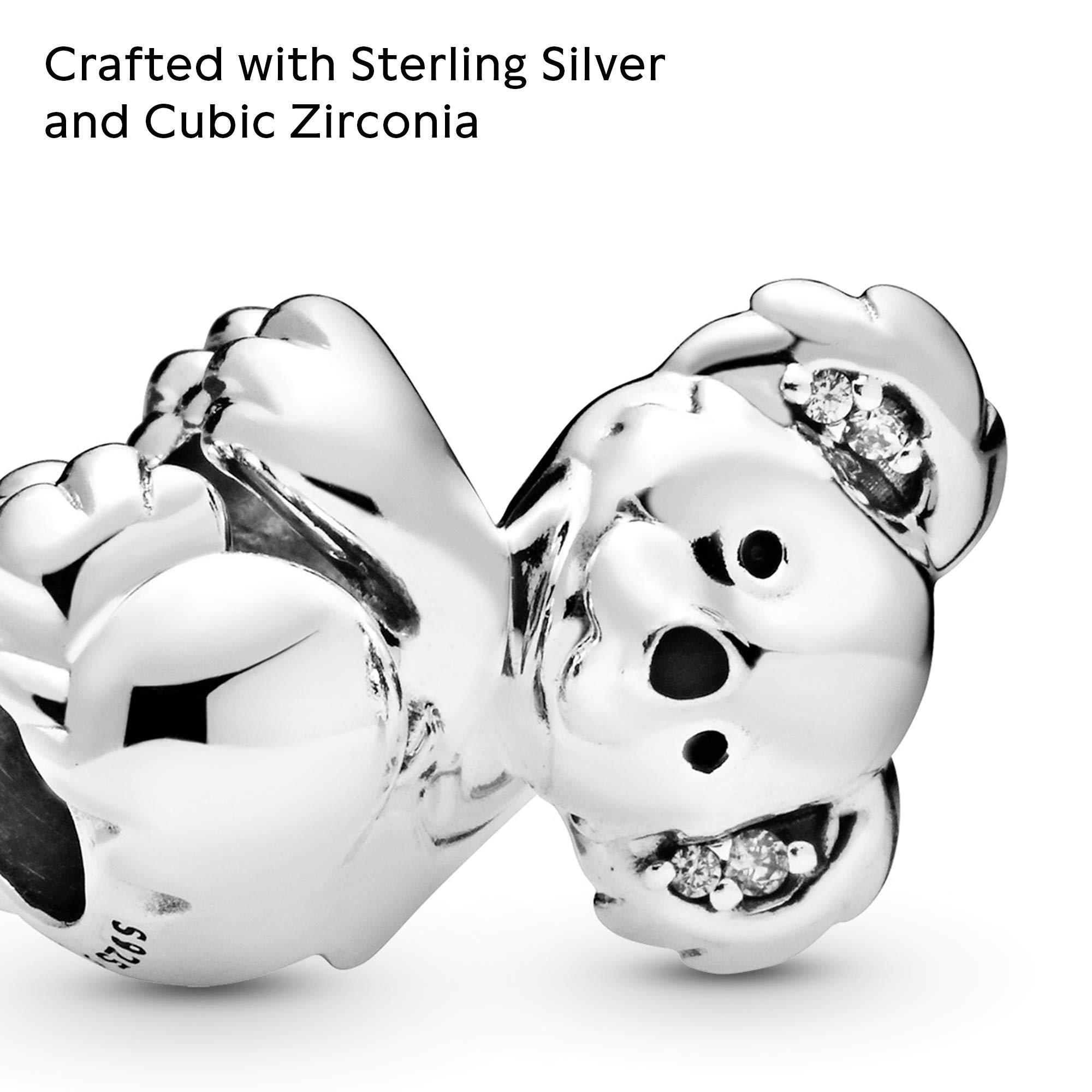 Pandora Jewelry Koala Cubic Zirconia Charm in Sterling Silver