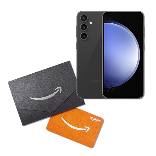 SAMSUNG Galaxy S23 FE Cell Phone + $100 Amazon Gift Card, 128GB, Unlocked Android Smartphone, Long Battery Life, Premium Processor, Gorilla Glass, Hi-Res 50MP Camera, US Version, 2023, Graphite