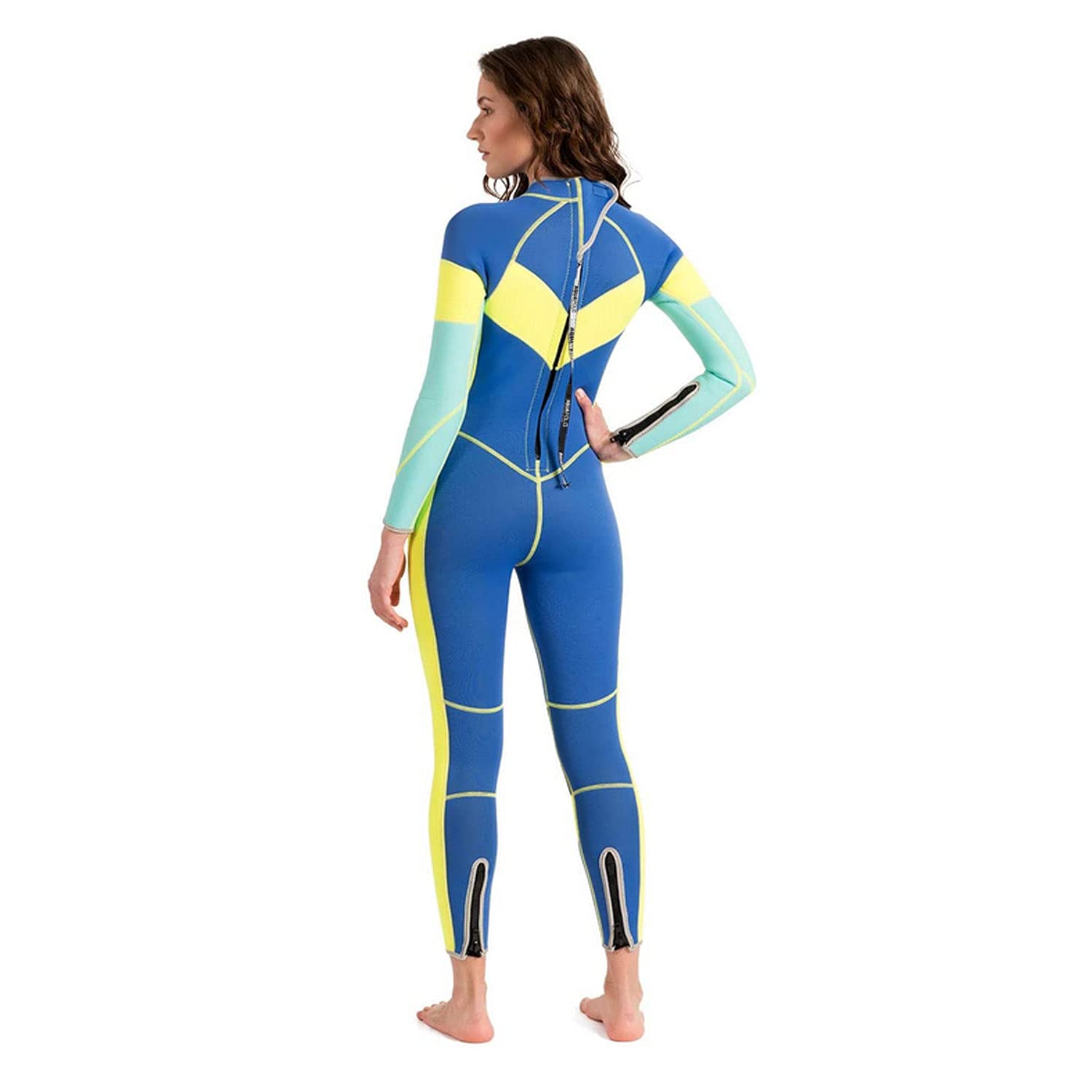 Wetsuit Women by Aqua Polo | for surfing scuba diving kayaking paddleboarding | 3mm neoprene | US Size (10S)