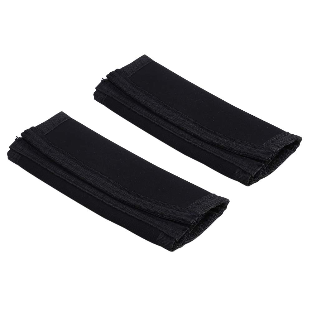 Ruiqas Stroller Handle Covers 1 Pair Baby Pushchair Handle Cover Stroller Handle Grip Bar Anti-slip Cover Pushchair Pram Stroller Cover, Black