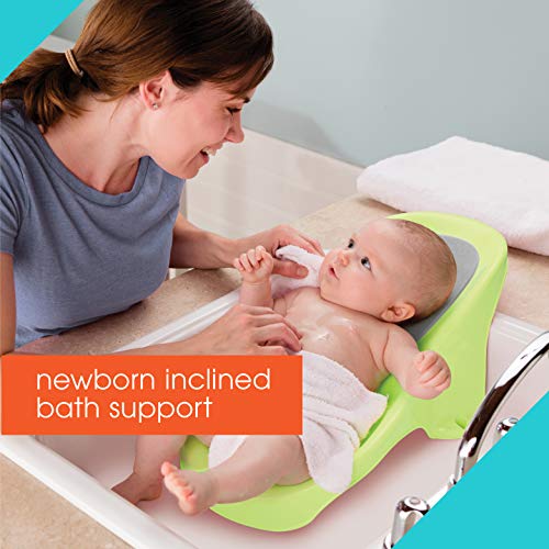 Summer Infant Comfort Height Bath Tub Elevated and Spacious Baby Bathtub with Newborn Bath Support Extended Use Features Include Stand-Alone Kneeler and Stepstool