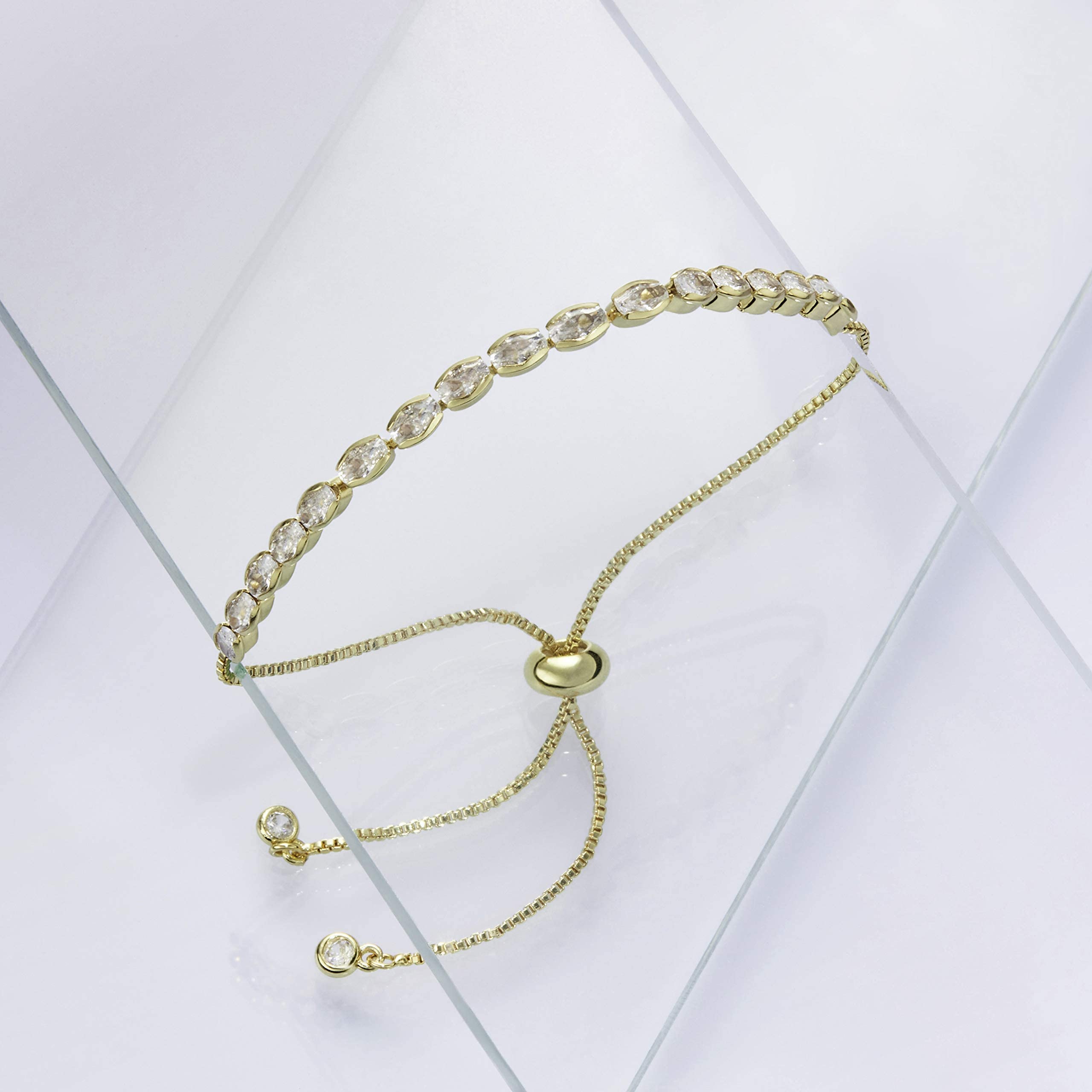 VIVISWAN Cubic Zirconia Tennis Bracelet