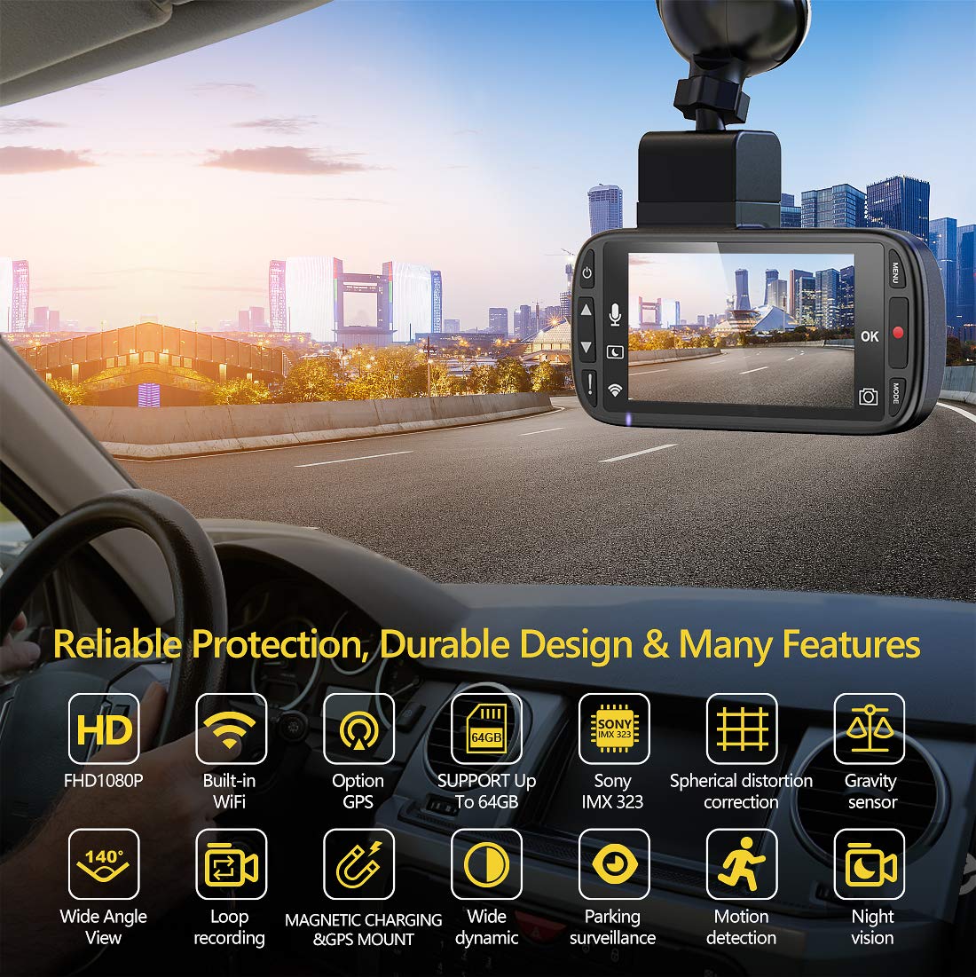 Skyview-B2-GPS-Dash-Cam Security-Camera-for-Car Car-Camera-Car-Dash-Camera-Dashcams-for-Cars Driving-Recorder-Dashcams-for-Trucks-Camara-para-Carro Owlcam-FHD-Wide-Angle-Night-Vision-Parking-Mode