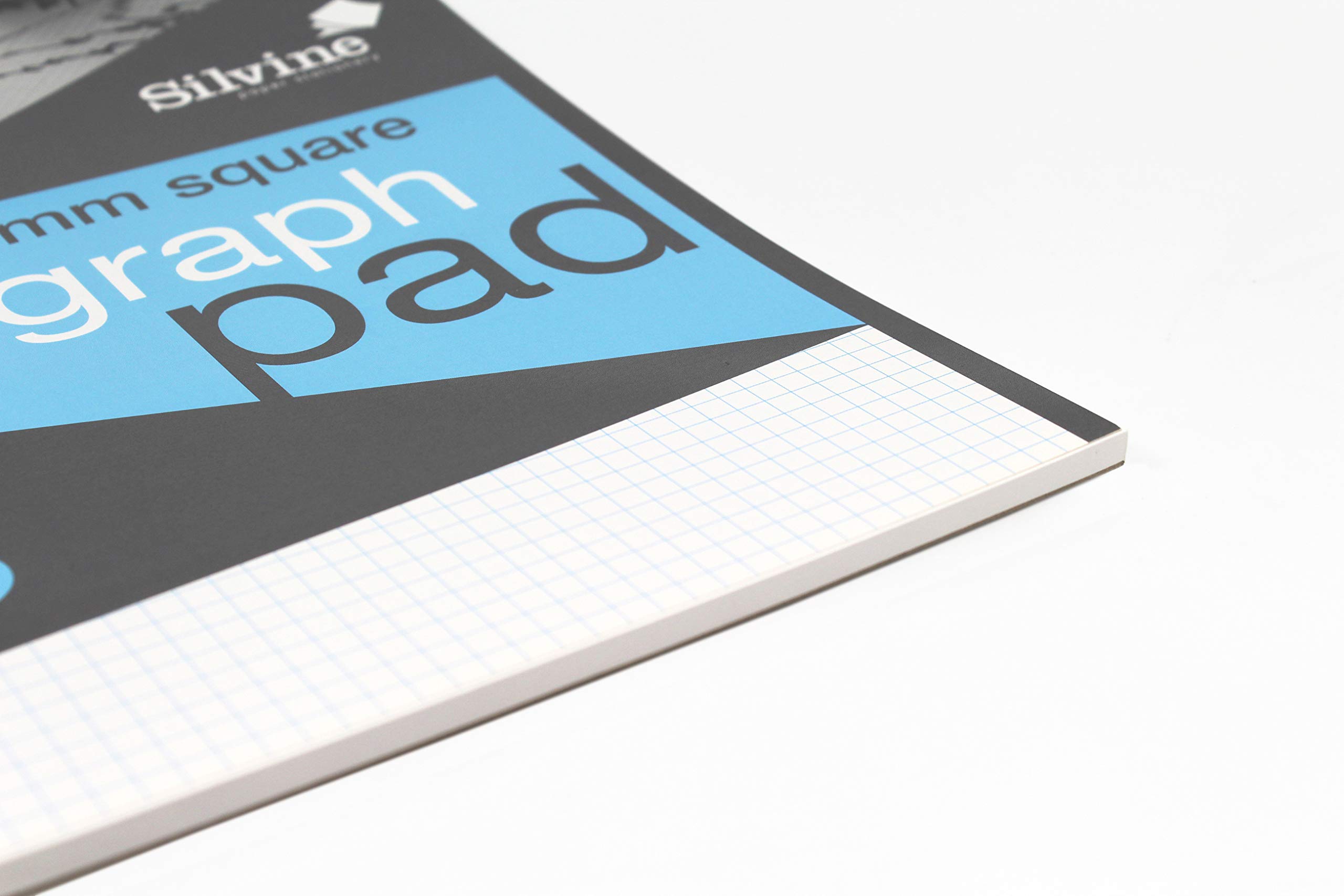 Silvine A4 Professional Graph Pad. 50 Sheets of Quality 90gsm Paper, Printed 5mm Squares. Ref A4GPX