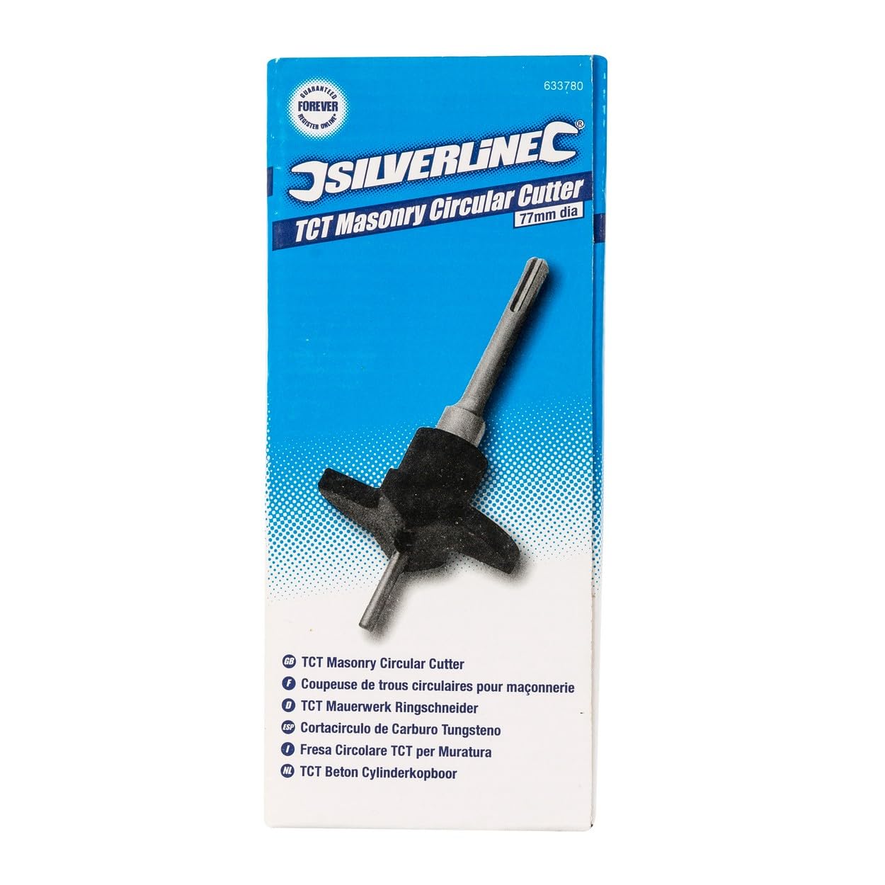 Silverline 633780 TCT Masonry Circular Cutter 77 mm Diameter