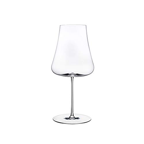 Turgla Home Stem Zero 24 oz. Crystal White Wine Glass 0.04x4.92x10.24IN For Wine, Liquor, Bar, Barware