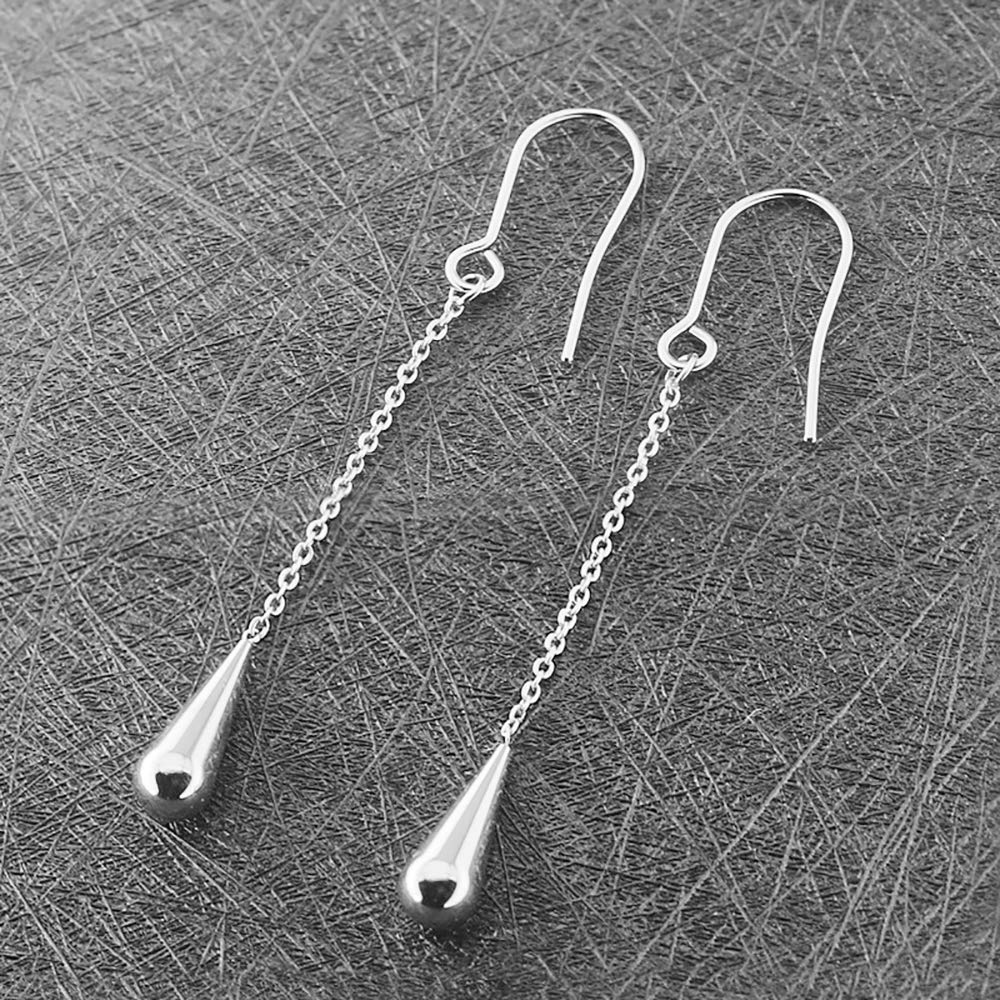 Tassel Earrings Lightweight Sterling Silver Fringe Dangling Earrings for Women