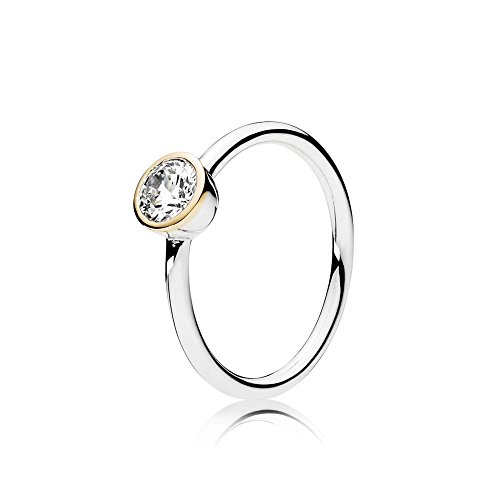 PANDORA Petite Circle Ring, Clear CZ 191043CZ-54 EU 7 US