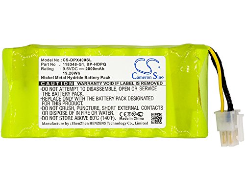 SHINEAR 2000mAh Battery Replacement for Dranetz HDPQ-Xplorer400 HDPQ-Visa HDPQ-Guide HDPQ-Xplorer 118348-G1 BP-HDPQ (9.6V)