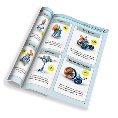 Thames & Kosmos WindBots 6-in-1 Engineering STEM Kit | Build 6 Wind-Powered Bots, No Batteries/Electricity Required | Explore Wind Technology, Gear Ratios & More | Full-Color Manual & Experiment Guide