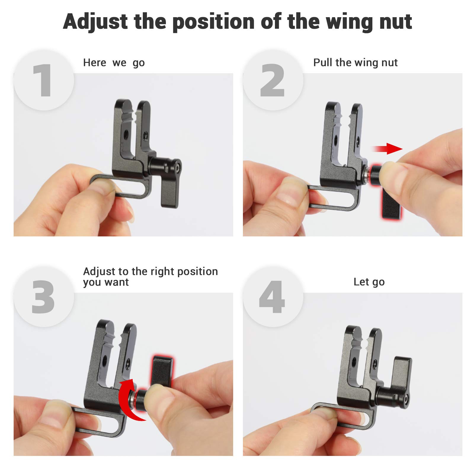 SMALLRIG HDMI Cable Clamp Lock Compatible with Sony A7RIII A7II A7RII A7SII, SMALLRIG Cage 1660, 1673, 1675, 1982, 2087-1679