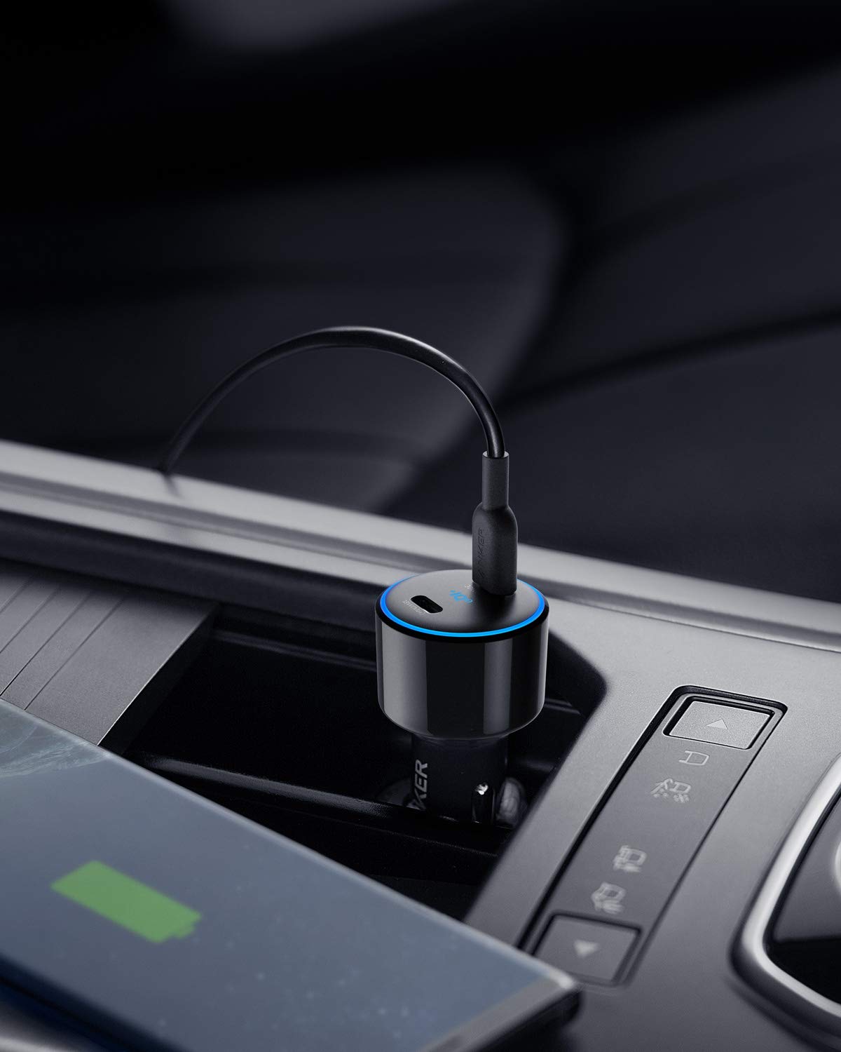USB C Car Charger, Anker 48W 2-Port PIQ 3.0 Fast Charger Adapter, PowerDrive+ III Duo with Power Delivery for iPhone 12/12 Pro/12 Pro Max/11/11 Pro/11 Pro Max/XR/XS/X, Galaxy, Pixel, iPad Pro and More