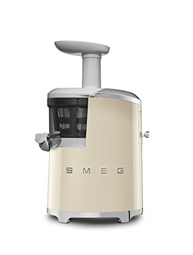 Smeg SJF01CREU 150W 50's Retro Style Aesthetic Slow Juicer, Cream