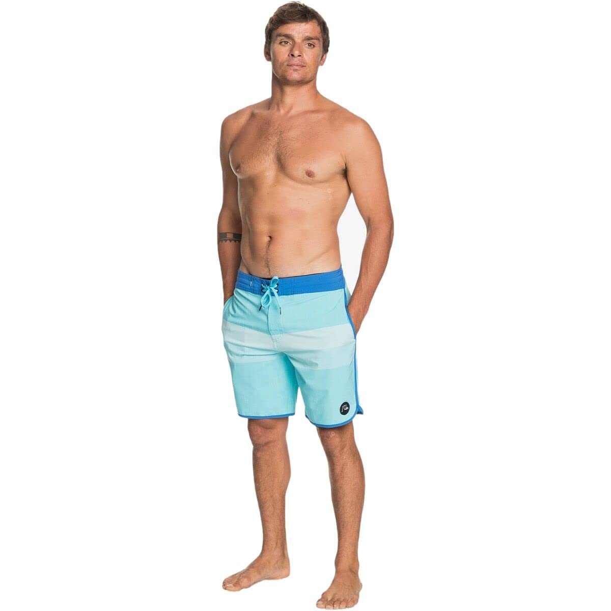 Quiksilver Men's Standard Vista Beachshort 19 Boardshort, Pacific Blue, 30