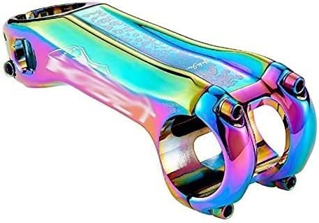 ZECHAO Bike Stem,Road Mountain Bike Stem 20 Degree 28.6 * 31.8mm 80/90/100 Mm Bike Handlebar Parts Mountain CNC Handlebar Stem Bike Stem (Color : Rainbow, Size : 90mm)