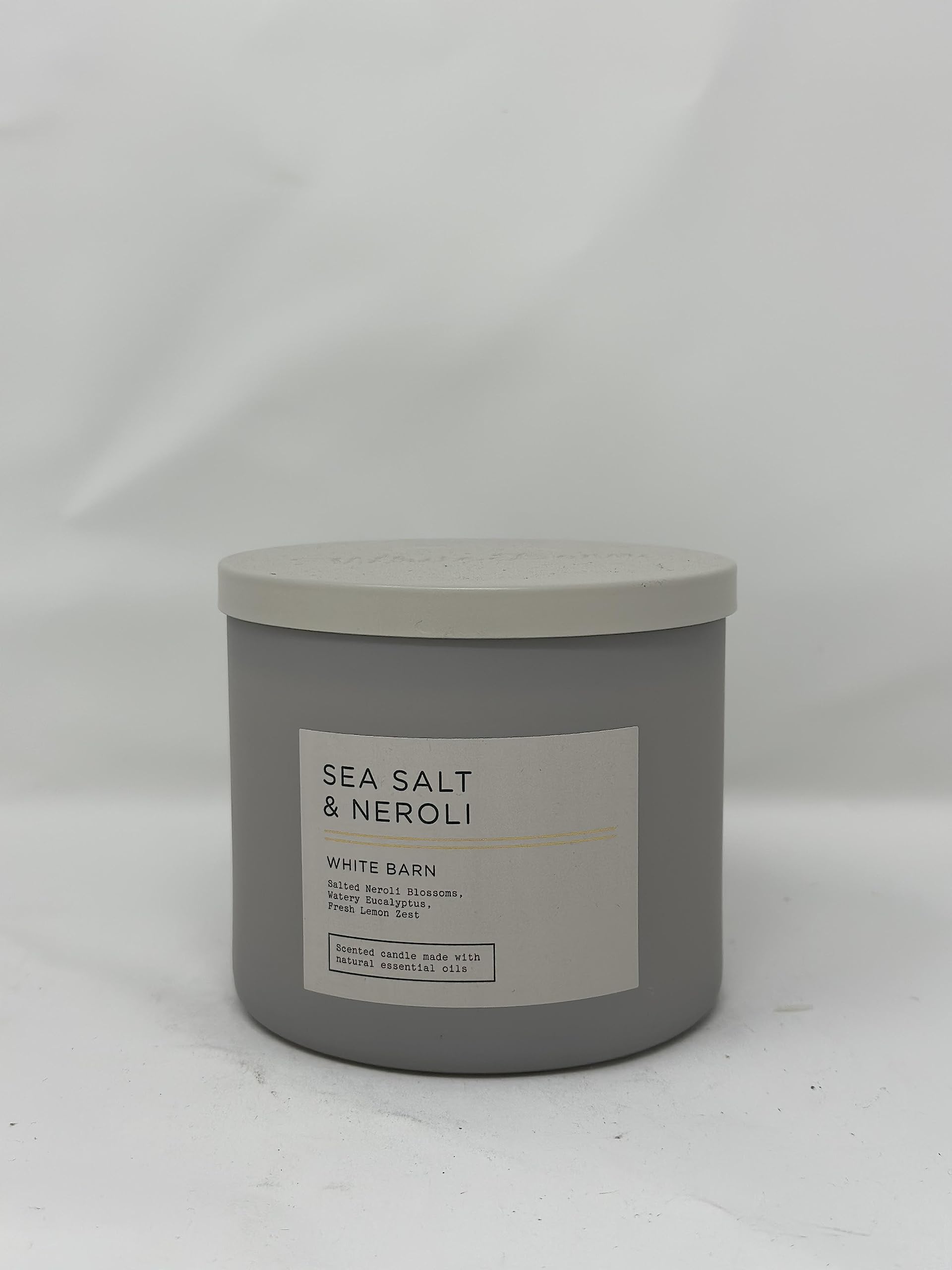 Sea Salt & Neroli 3 Wick Candle 14.5 oz / 411 g [Made with Natural Essential Oil]