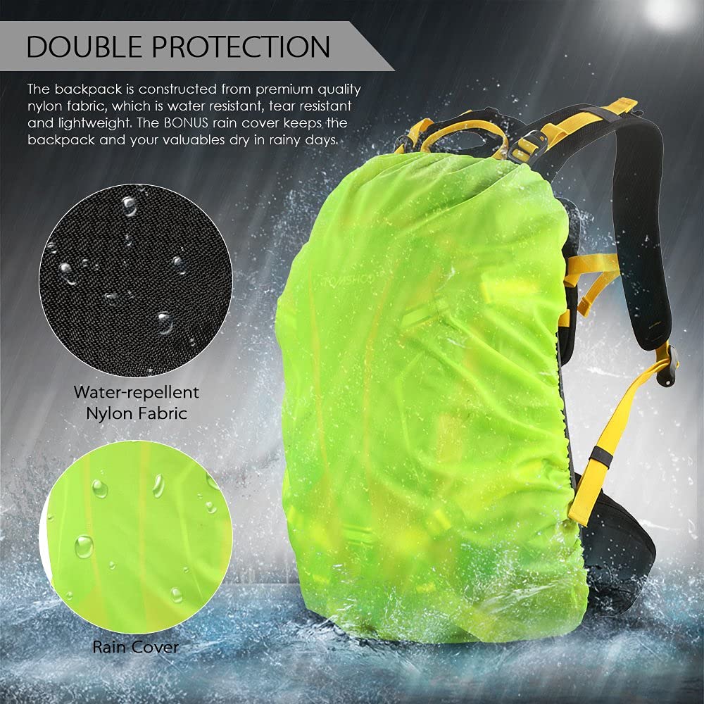 TOMSHOO Cycling Backpack, 20L Lightweight Daypack-Waterproof backpack, Hiking Travel Backpack with Rain Cover Helmet Cover