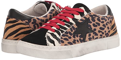 STEVEN by Steve Madden Women's Rubie Sneaker, Leopard, 6.5
