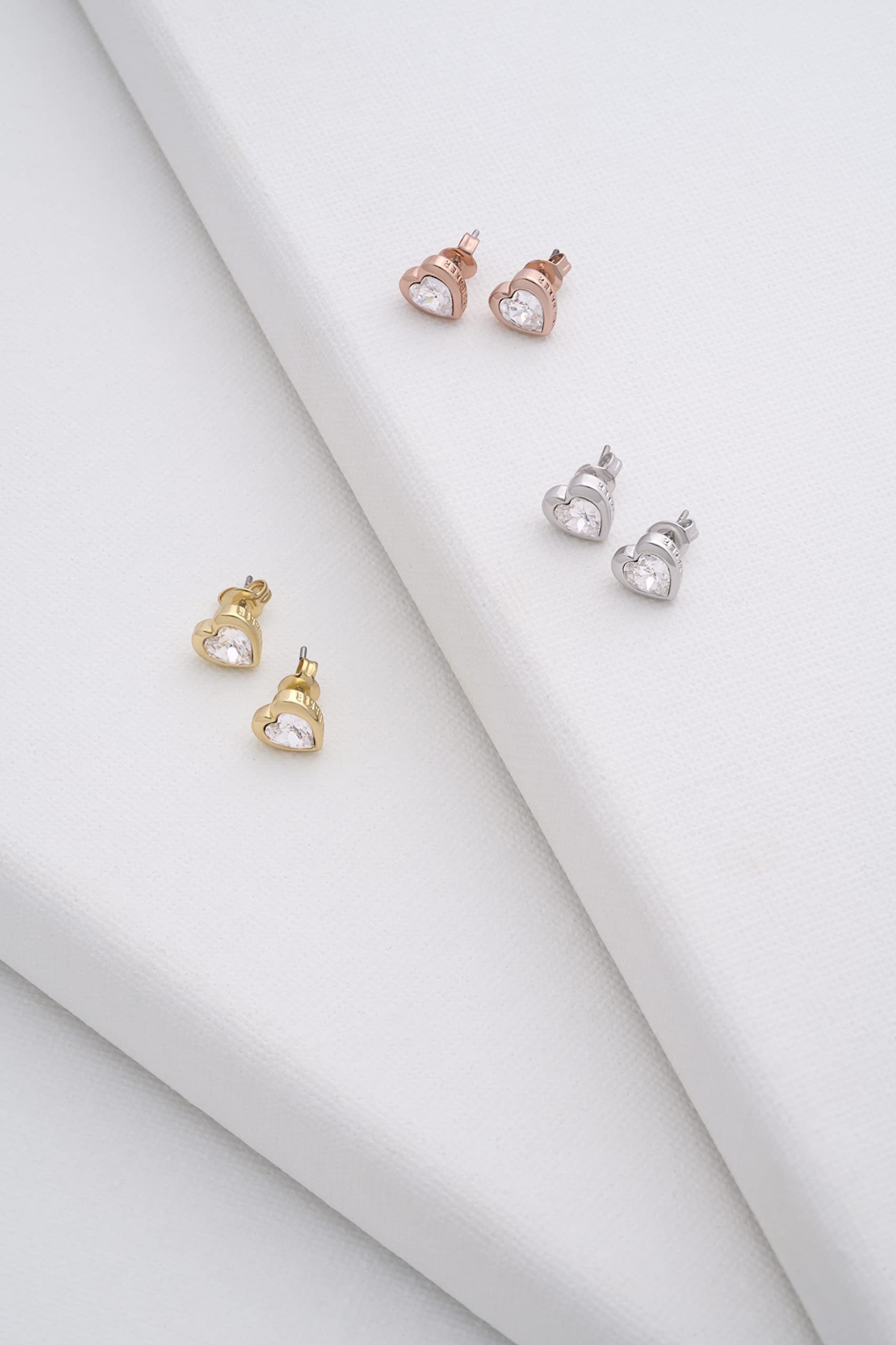 Ted Baker London Han Crystal Heart Stud Earrings for Women