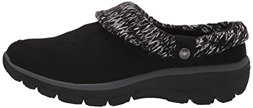Skechers Women's Easy Going-Good Duo Mule, Black, 10