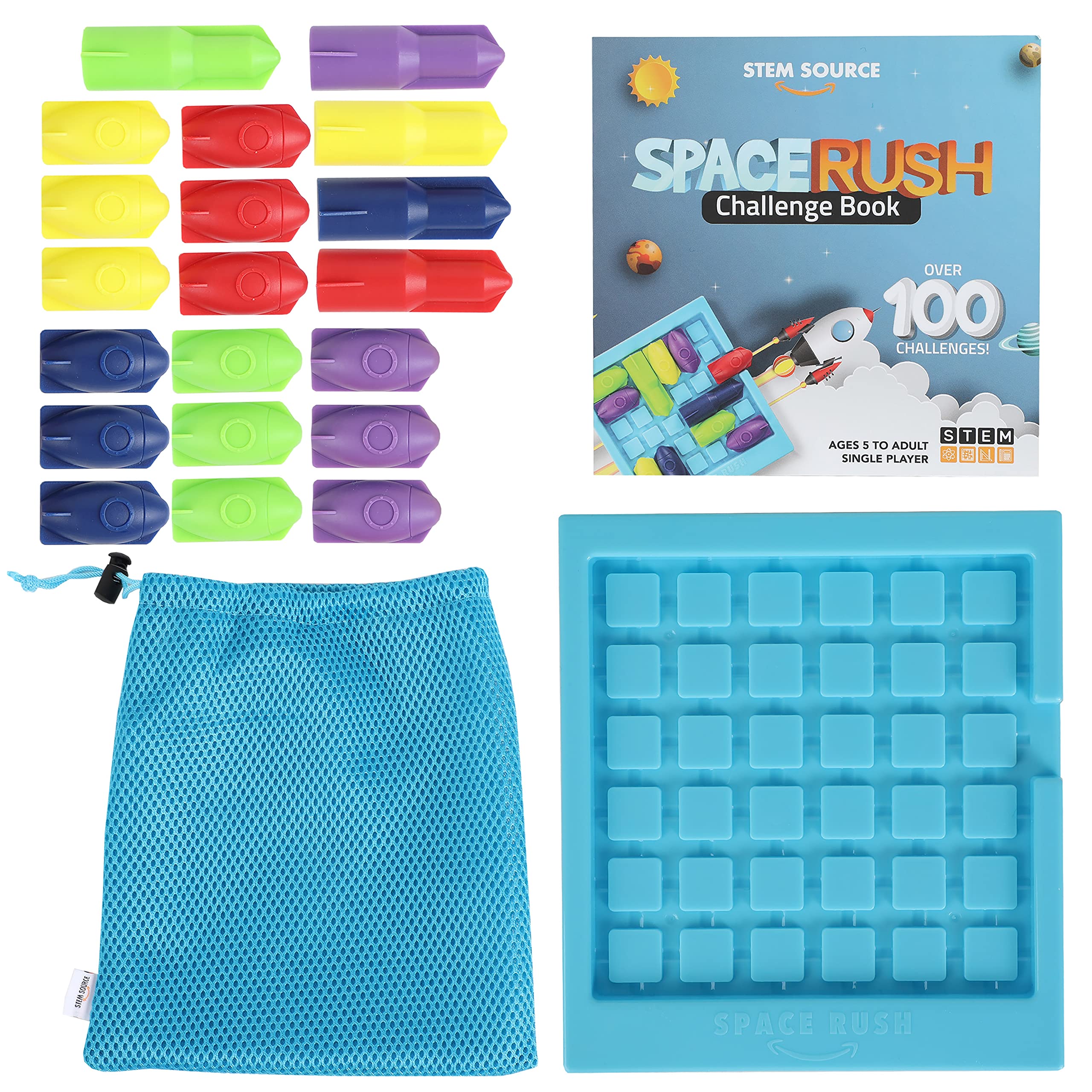 Pure Source Space Rush Traffic jam Thinking Game for Kids to Develop Logic and Solving Puzzle Skills with Fun Board Game