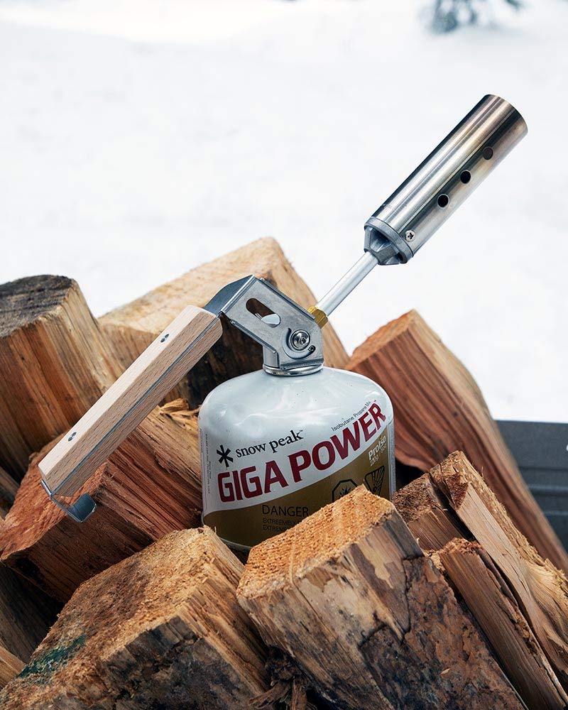 Snow Peak Folding Torch, GT-110R, Made in Japan, Lifetime Product Guarantee, Lightweight and Compact for Camping