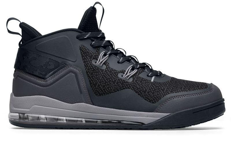 Shoes for Crews Tigon III, Men's, Women's, Unisex Nano Composite Toe (NCT) Slip Resistant Work Shoes, Water Resistant, Black, Men's 13 / Women's 14.5