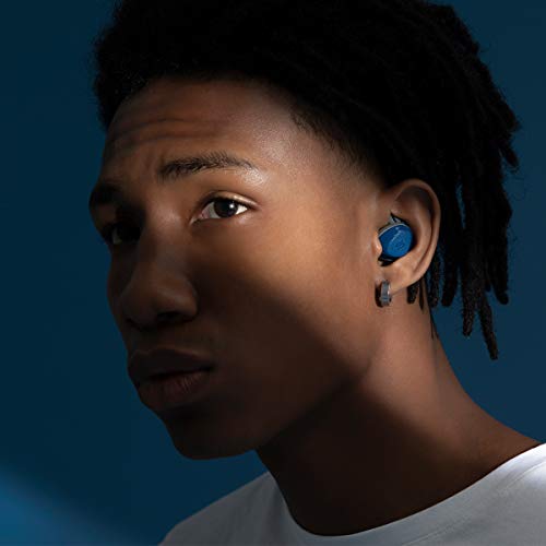 Soul OPENEAR S-Clip On Earphones with Spatial Sound, All-Day Comfort, Open-Ear Safety Design, Long Battery Life, Low Latency Entertainment Mode - for Active and Office Use (Blue)