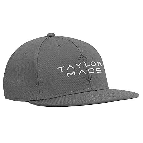 TaylorMade Lifestyle Flatbill Stretch Hat, Snapback,Grey
