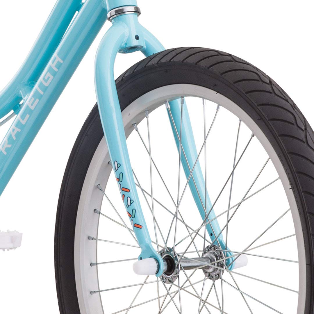 Raleigh Bikes Jazzi 20 Kids Cruiser Bike for Girls Youth 4-8 Years Old