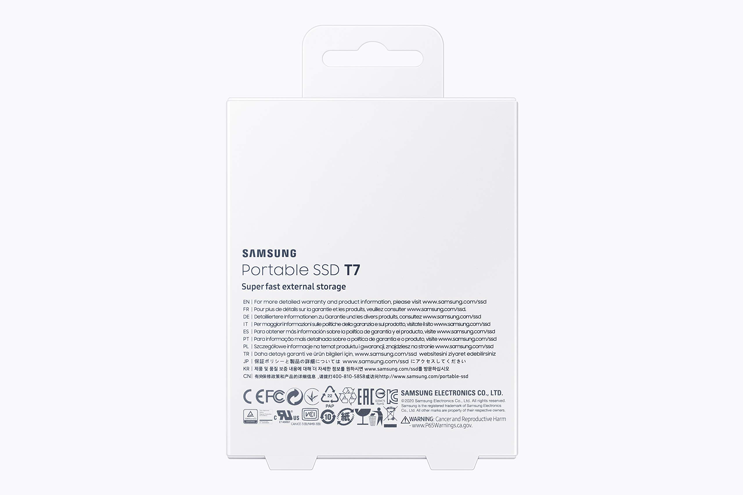Samsung Portable SSD T7 500GB USB 3.2 External Solid State Drive Red (MU-PC500R) (Renewed)