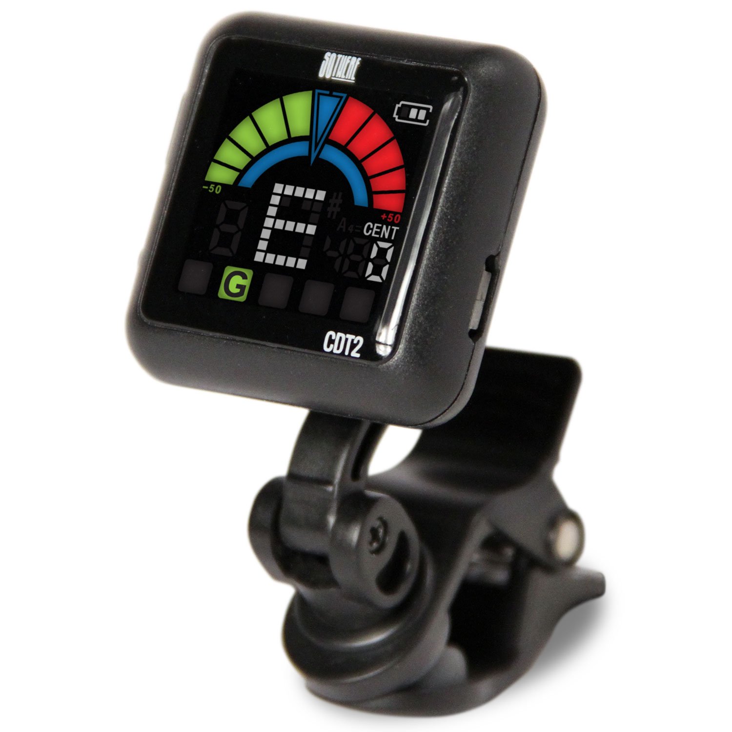 So There Rechargeable Clip-on Tuner for Guitar, Bass, Ukulele, Violin & Other Stringed Instruments
