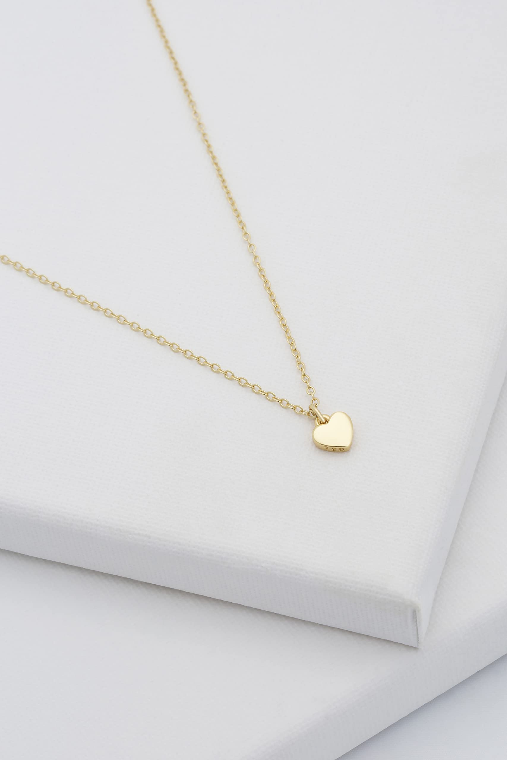 Ted Baker London Hara Tiny Heart Pendant Necklace for Women (Silver Tone)