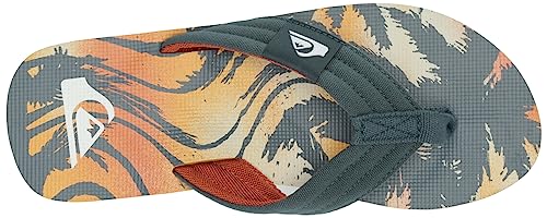 Quiksilver Men's Molokai Layback II Flip Flop Sandal, Grey 1 233, 7