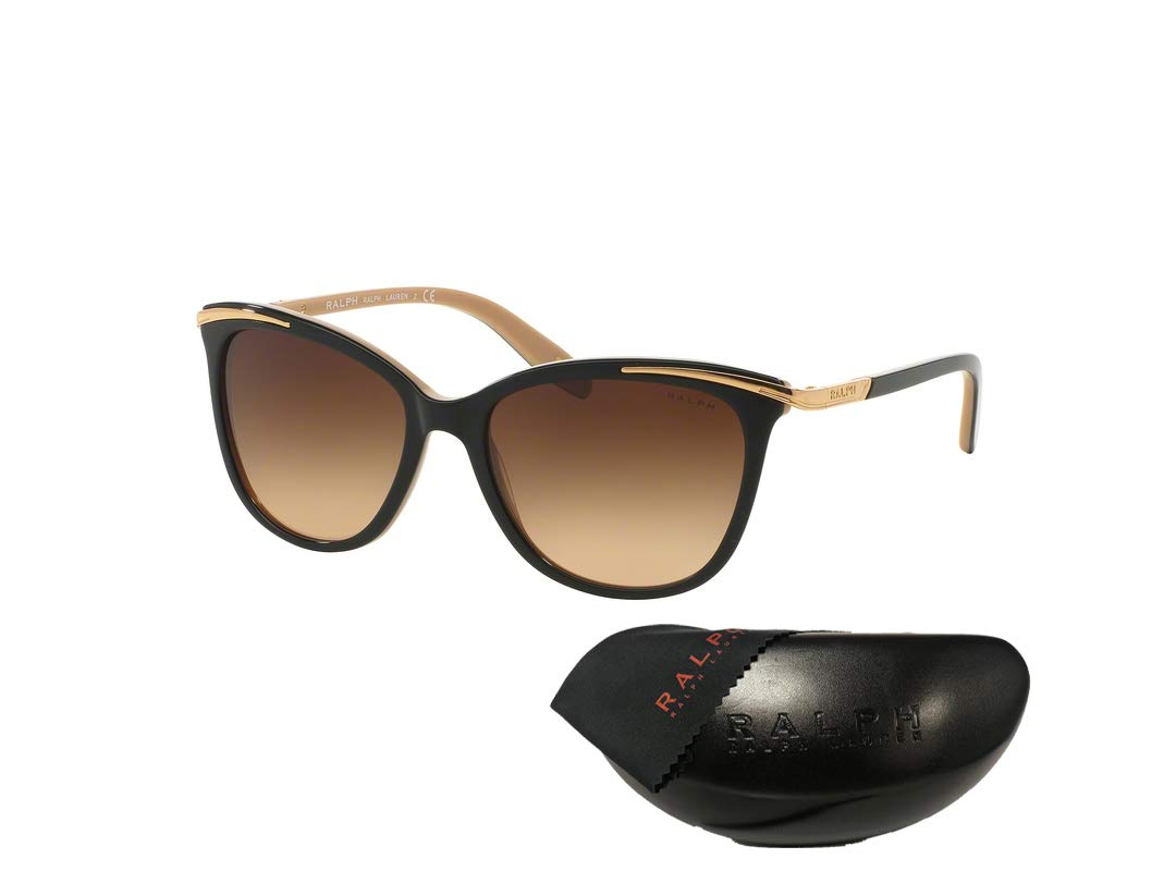 Ralph Lauren RA5203 109013 54M Black Nude/Brown Gradient Cateye Sunglasses For Women + BUNDLE with Designer iWear Eyewear Kit
