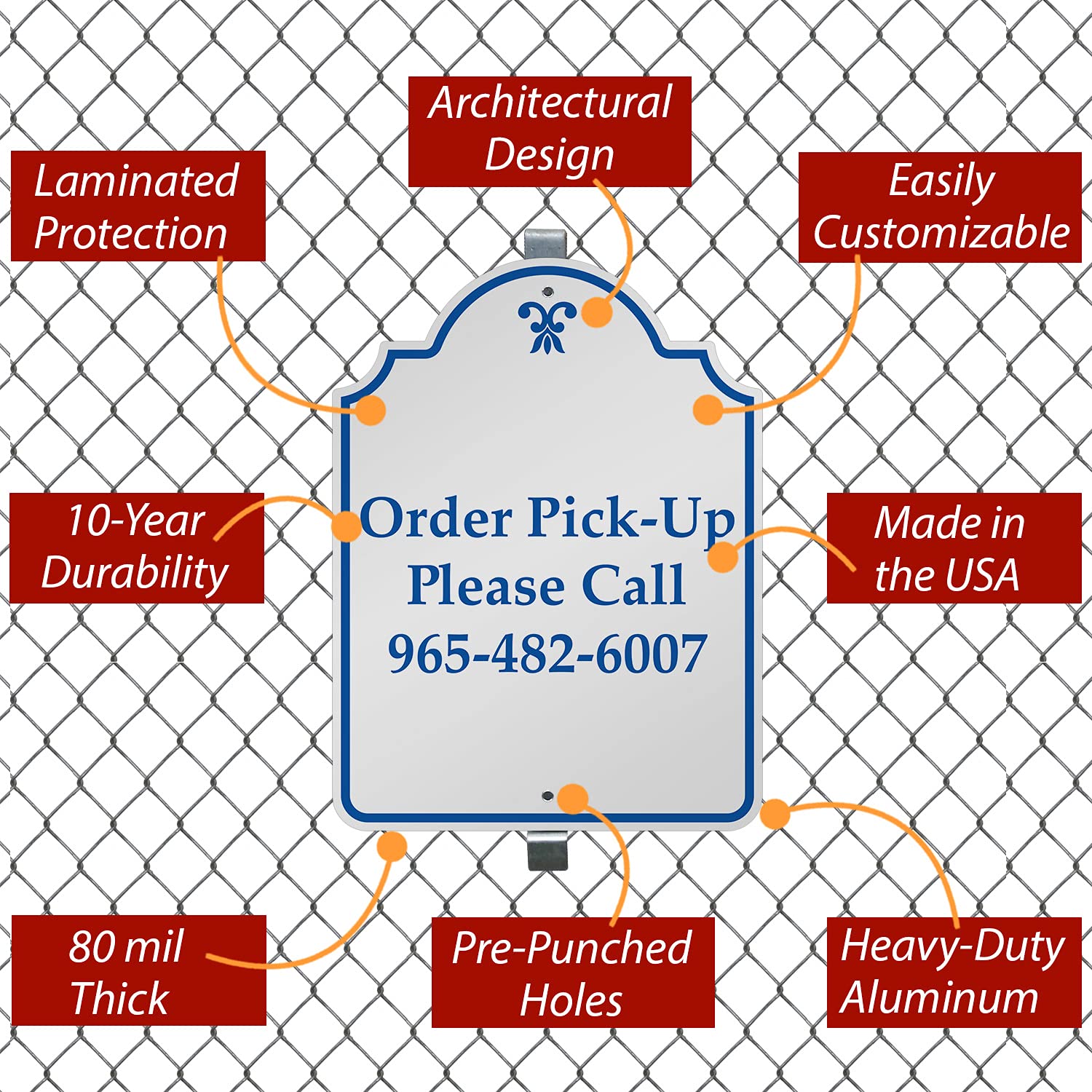 SmartSign "Add Own Wording Here" Custom Designer Sign | 24" x 18" Aluminum