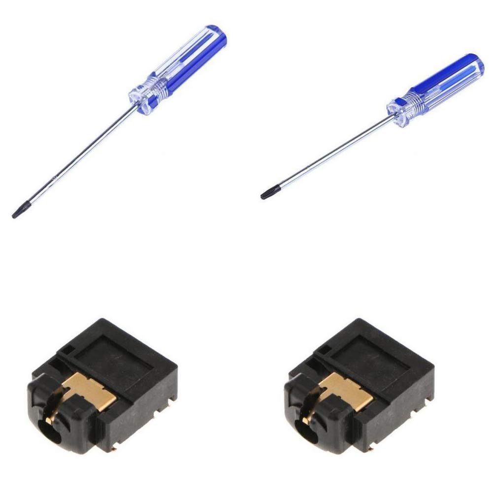 schicj133mm Replacement 3.5mm Jack Headphone Audio Port,for Xbox One Controller,with Repair Parts Screwdriver