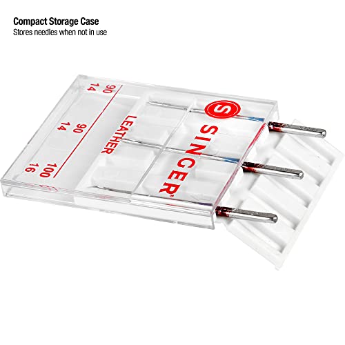 SINGER 2087 Leather Machine Needles, 3-Count