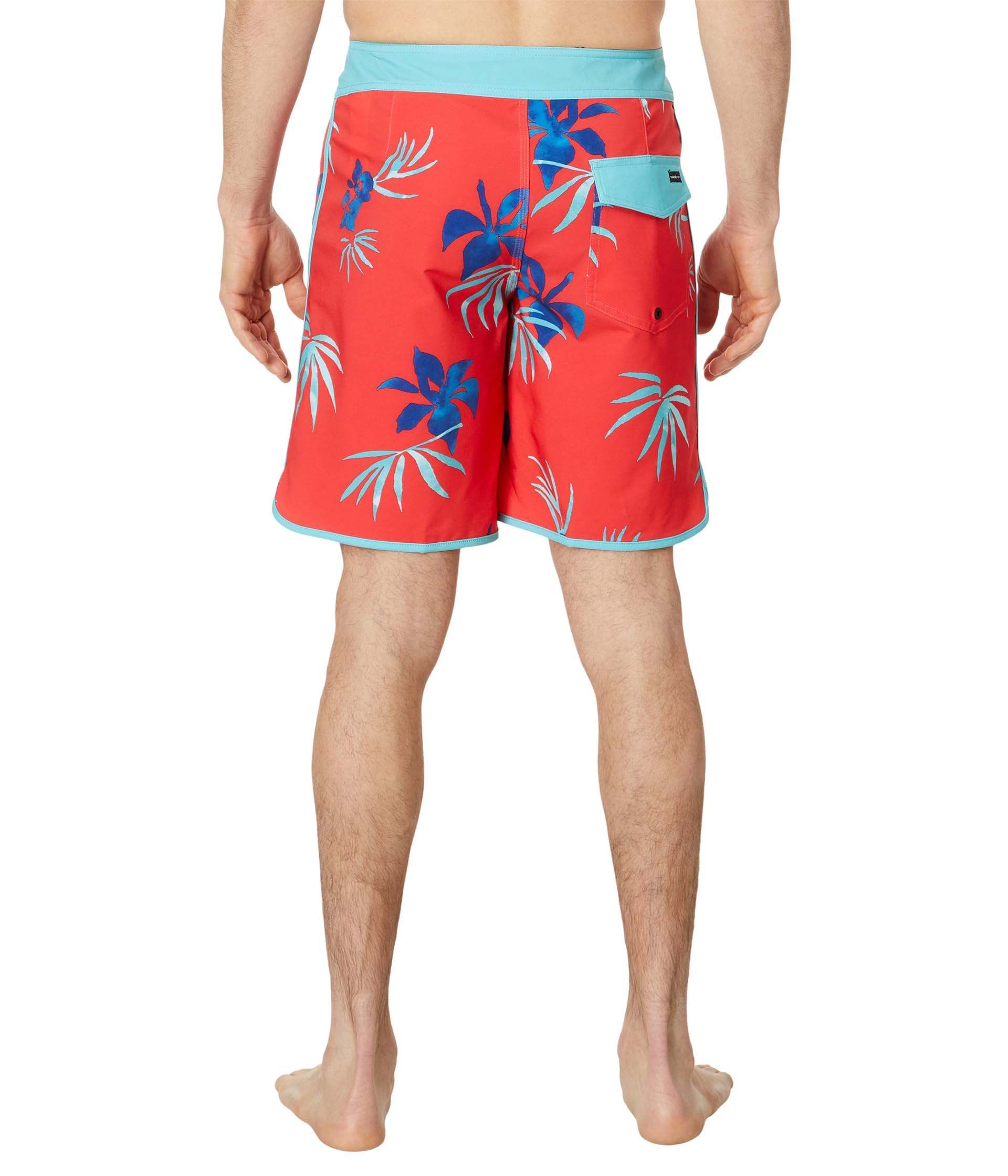 Quiksilver Men's Standard Surfsilk Scallop 19 Boardshort Swim Trunk, Beach Glass, 30