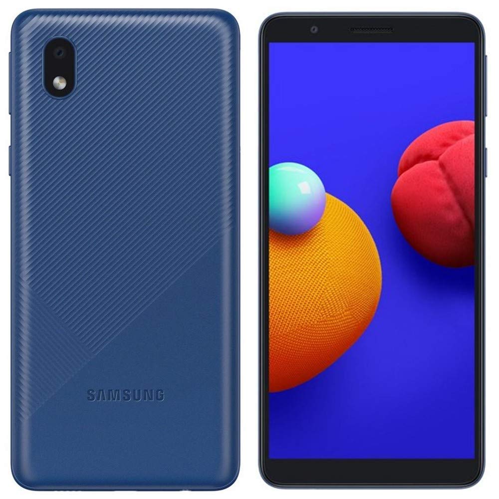 Samsung Galaxy A01 Core (16GB, 1GB RAM) 5.3", 3000mAh Battery, US & Global 4G LTE GSM Unlocked International Model - A013M/DS (Blue) (Renewed)