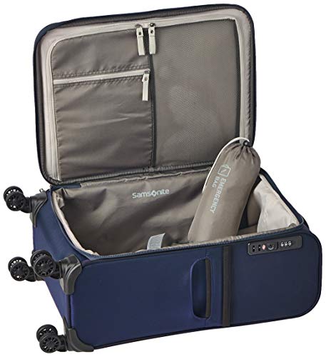 Samsonite 72H DLX Spinner Unisex Small Blue Polyamide Luggage Bag TSA Approved DC6041001