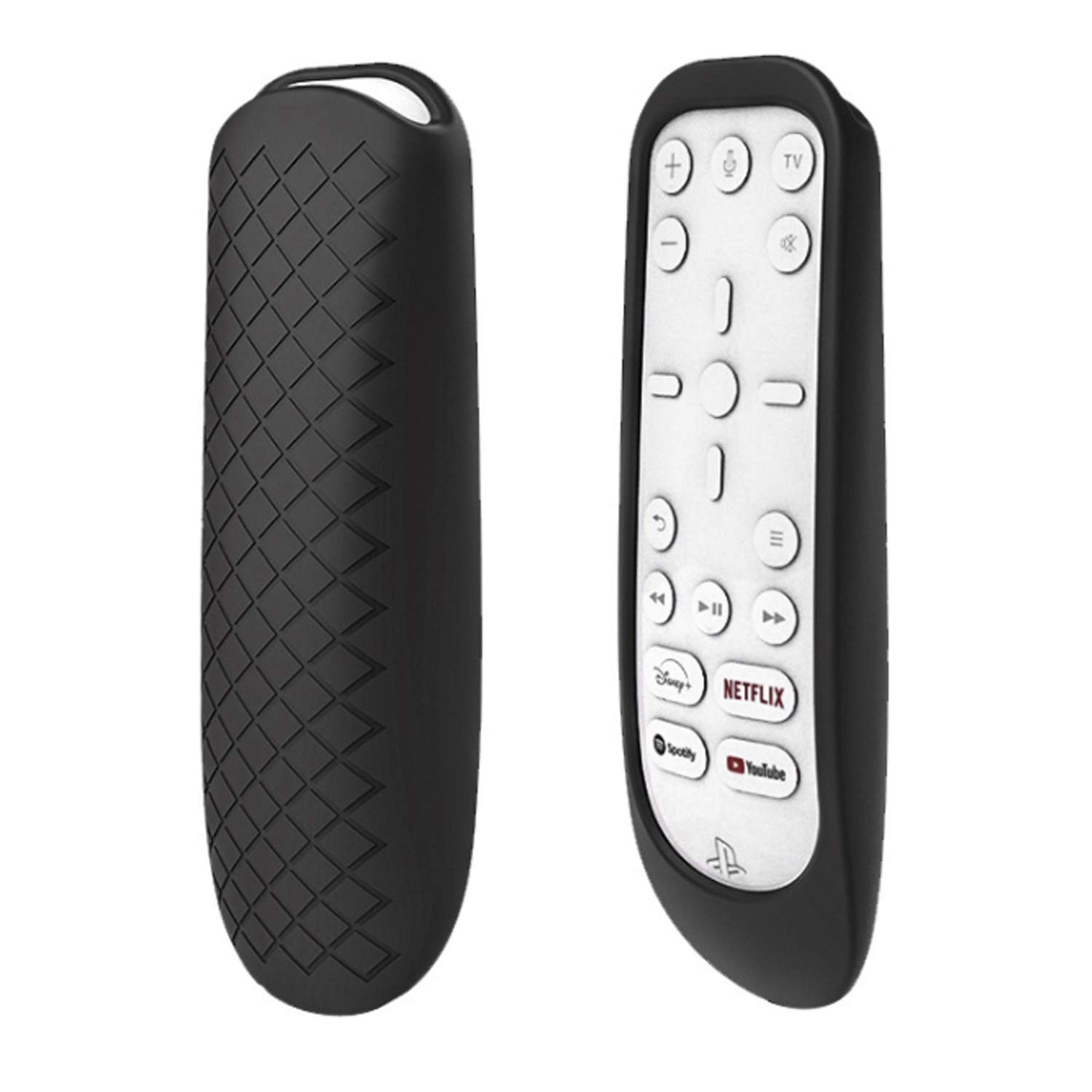 Silicone Cover for Playstation 5 Media Remote, Protective Sleeve Case for PS5 Remote Control, Shock Absorption Washable. (Black)