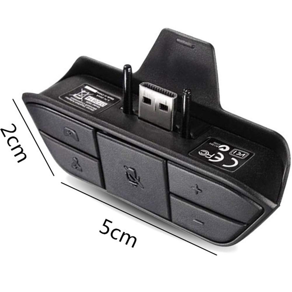 Stereo Headset Adapter, Audio Mic Headphone Converter for Xbox One Controller