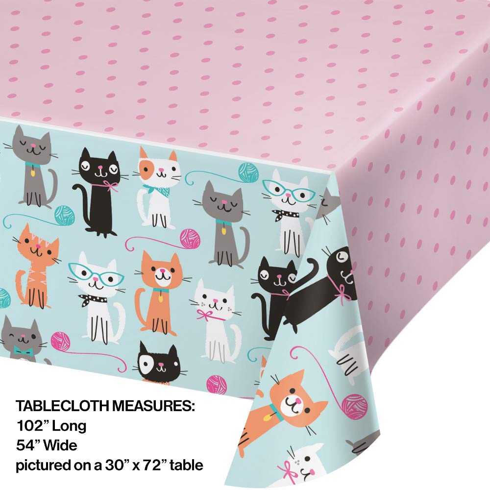 Purr-fect Cat Birthday Party Supplies Kit