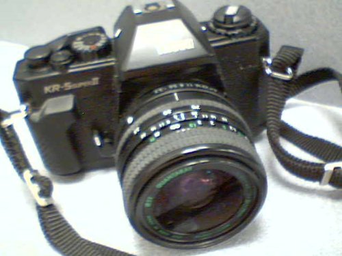 Ricoh KR-5 Super II SLR 35mm Film Camera w/ Quantaray Lens Attached Quantaray 1:3.5~4.5 f=35~70mm Multi-Coated Lens (052)(Camera & Lens Version)