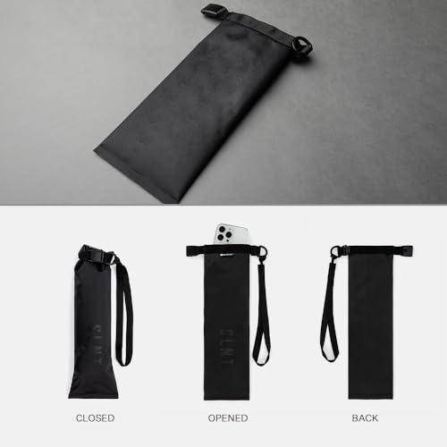 Silent Pocket SLNT Mini Waterproof Faraday Phone Sleeve Dry Bag Signal Blocking, Instant Protection and Security, Protects Against Cellular, GPS, WiFi, Bluetooth, EMR, EMF, Radiation, Anti-Hack Black
