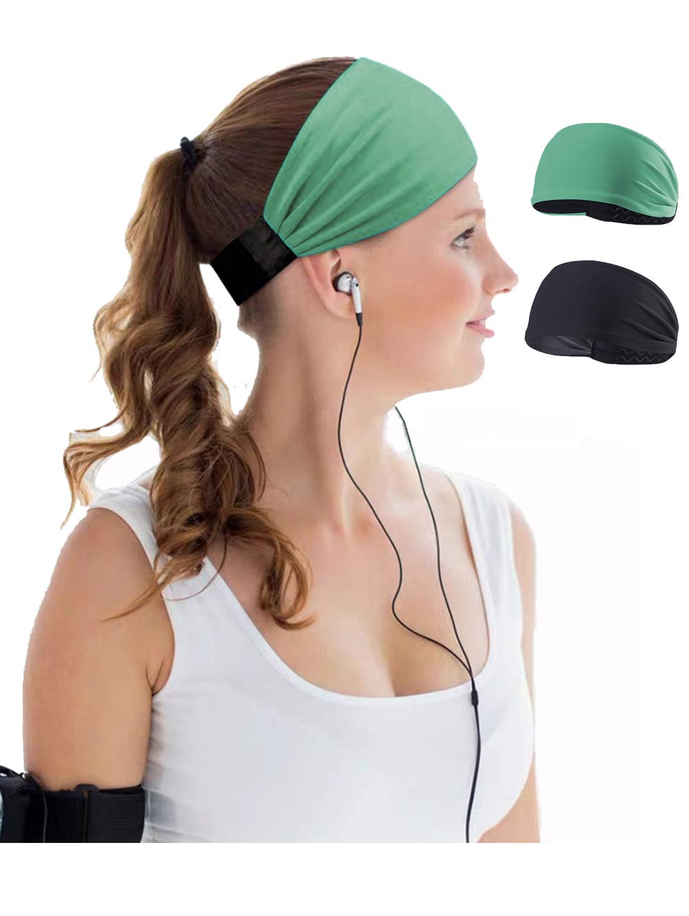 Women's Workout Headband Non Slip Lightweight Headbands Headscarf for Yoga Running Sports Travel Athletic Fitness Elastic Wicking Fits-C003