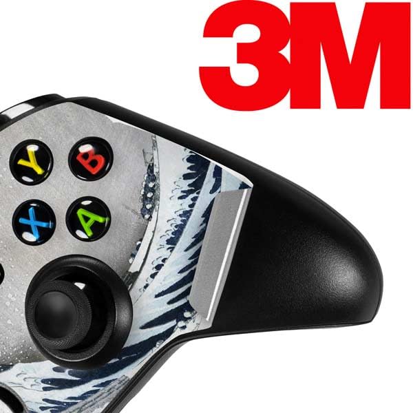 Skinit Decal Gaming Skin Compatible with Xbox One X Controller - Officially Licensed Bridgeman Art The Great Wave Off Kanagawa Design