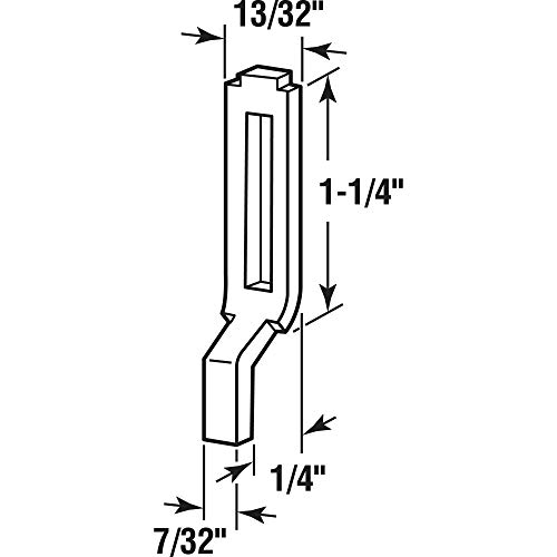 Prime-Line MP148 Sliding Screen Door Latch Strike, Adjustable, Steel (5 Pack)