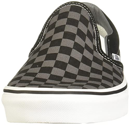 Vans Classic Slip-On, Black/Pewter Checkerboard Size 9 Women/7.5 Men